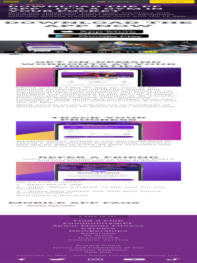 Mobile App Planet Fitness | PDF