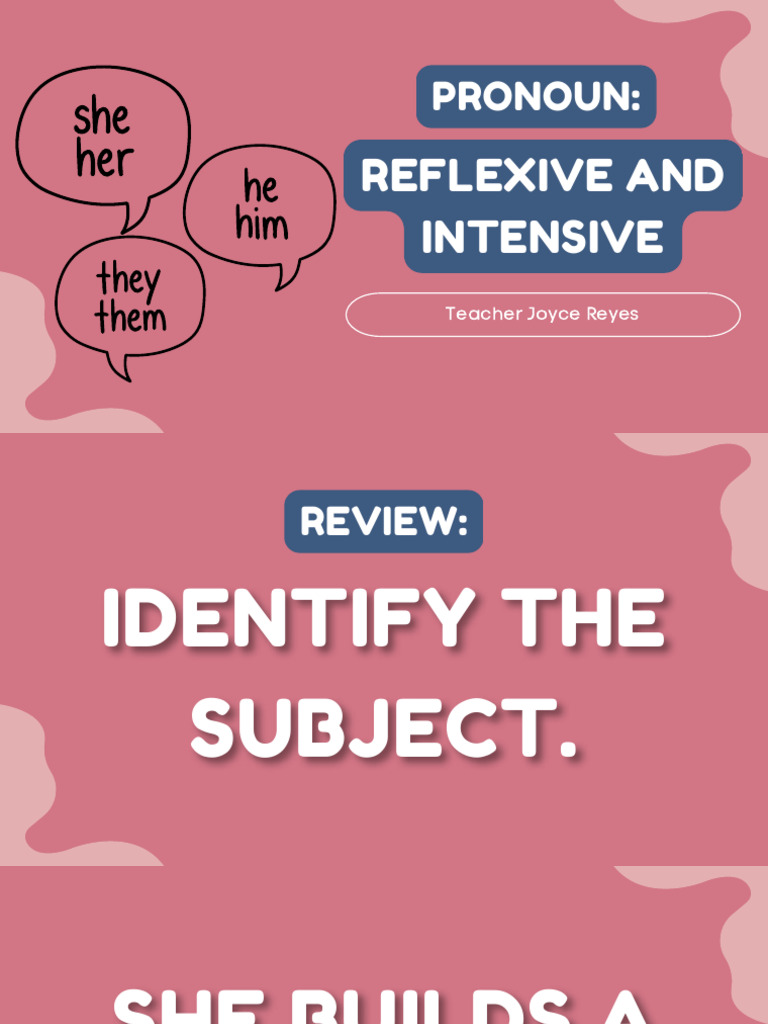 Understanding Reflexive and Intensive Pronouns | PDF | Pronoun ...