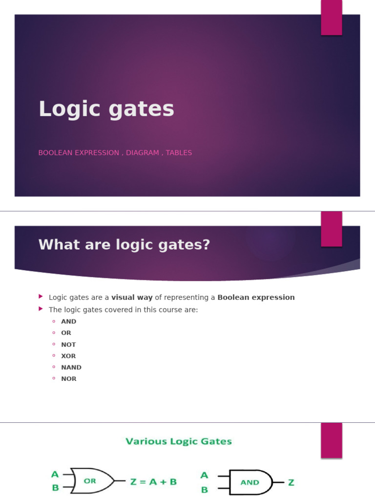Logic Gates | PDF
