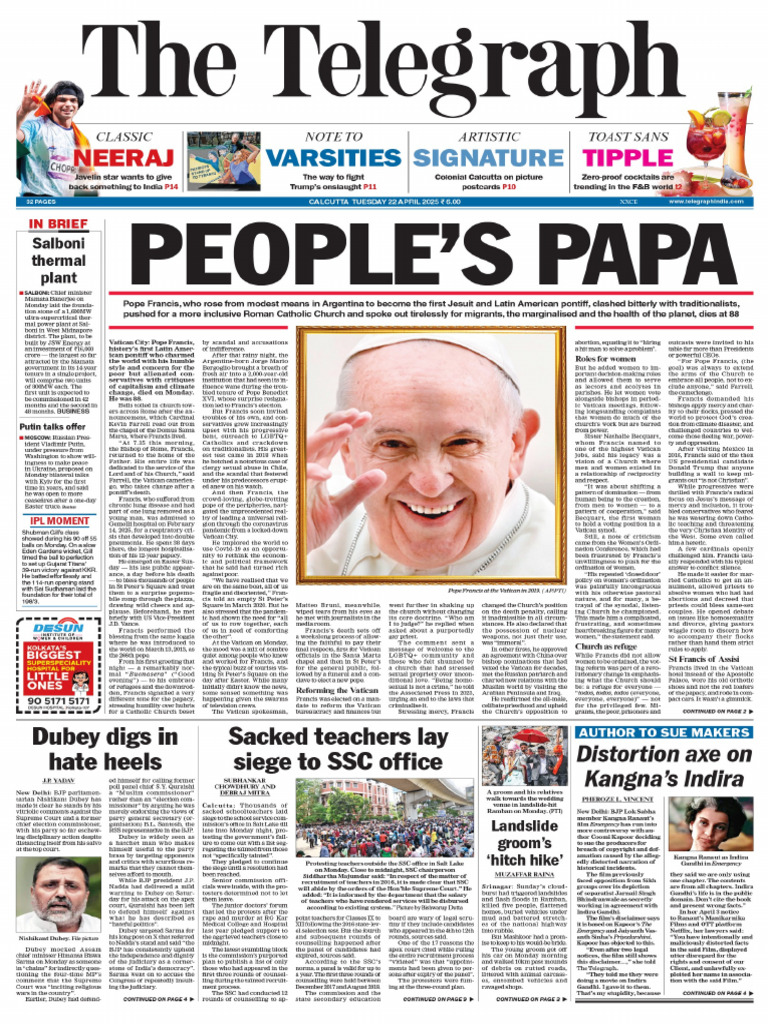 The Telegraph t1+ t2 22-04 | PDF