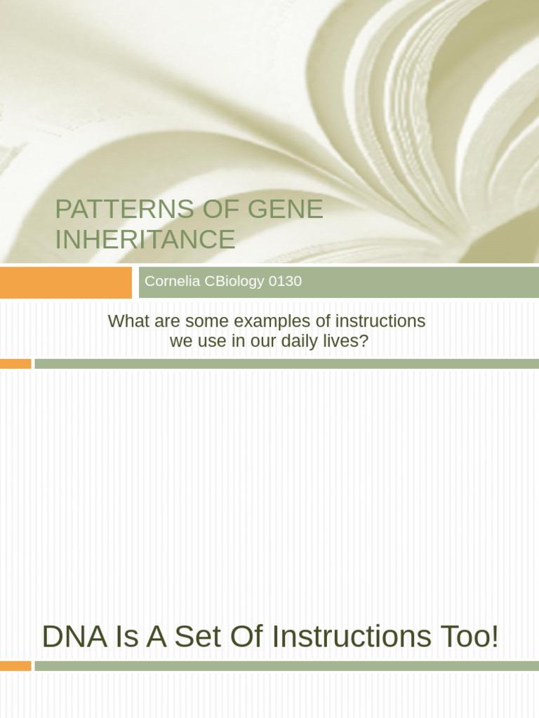 Genetics: Patterns of Inheritance | PDF | Dominance (Genetics) | Genotype