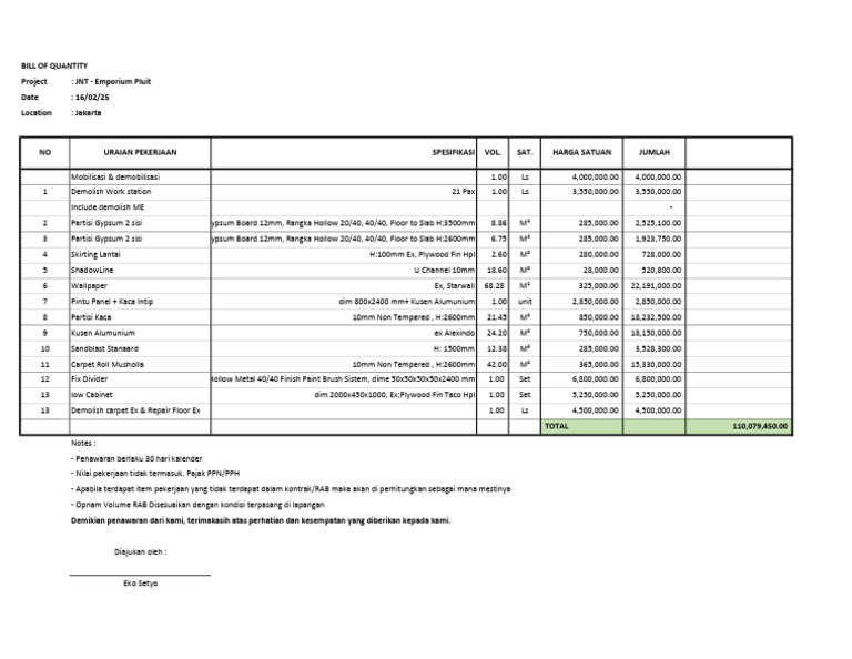 PH JNT Emp - Pluit | PDF