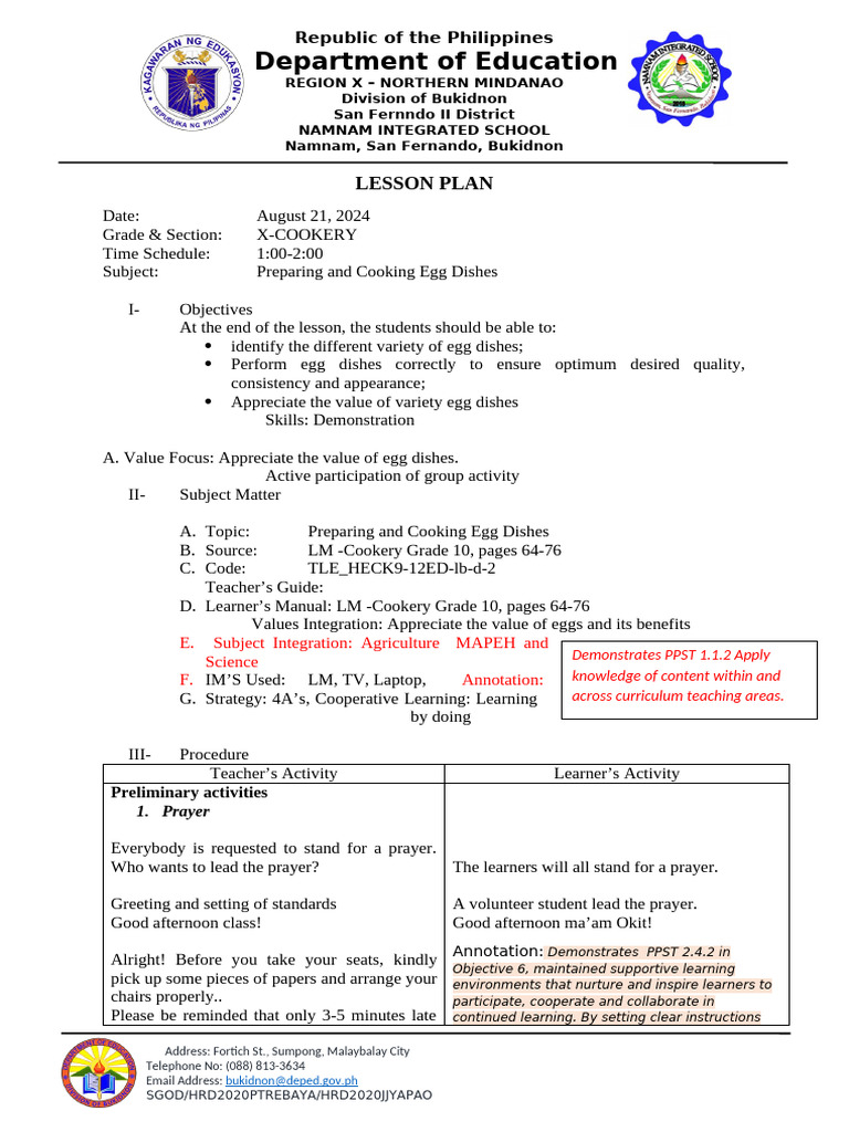 Lesson Plan Demo OKIT | PDF | Learning | Lesson Plan