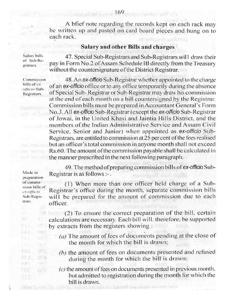 The Registration Manual Assam Part-4 | PDF