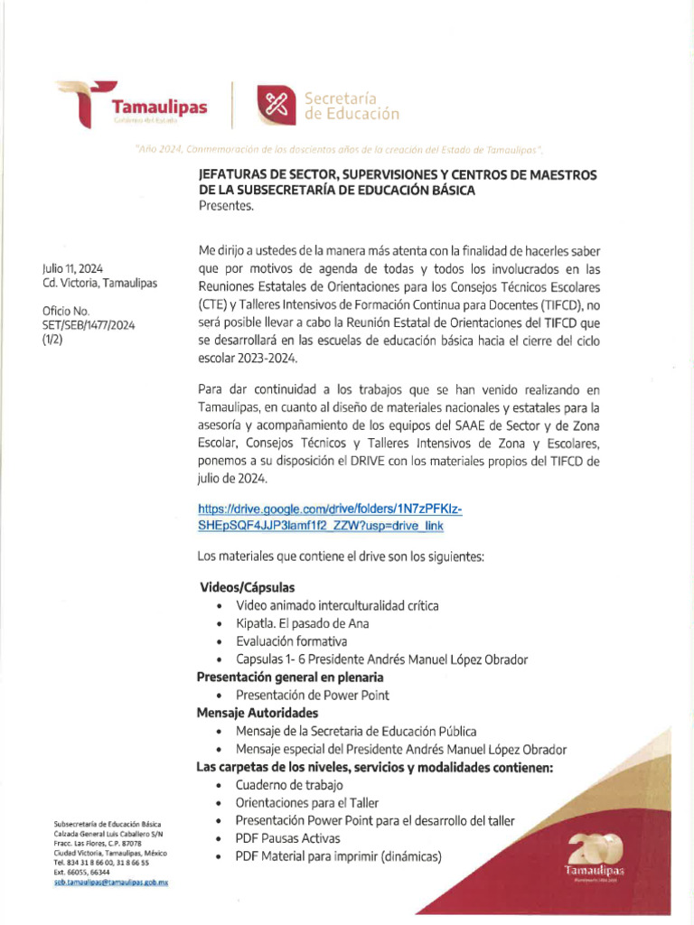 Of. SET-SEB-1477-2024 | PDF