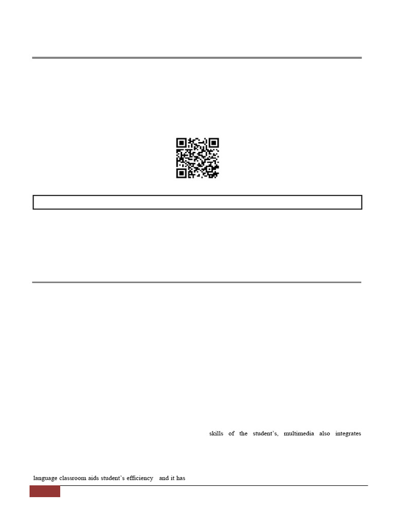 Multimedia in English Language Learning | PDF | Multimedia | Learning