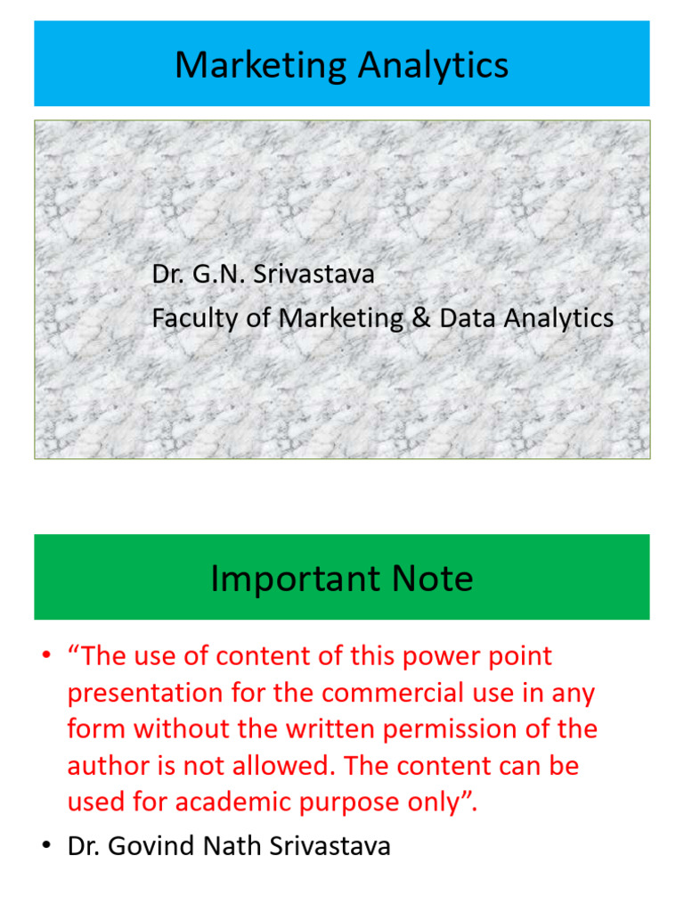 Marketing Analytics Overview and Insights | PDF | Demand | Cluster Analysis