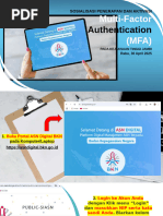Petunjuk Aktivasi MFA OTP Dan SIPANTAS Kab Gresik | PDF