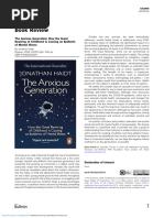 The Anxious Generation by Jonathan Haidt | PDF