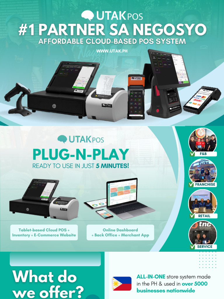UTAK POS Company Profile 2023 Primer | PDF | Point Of Sale | Computing