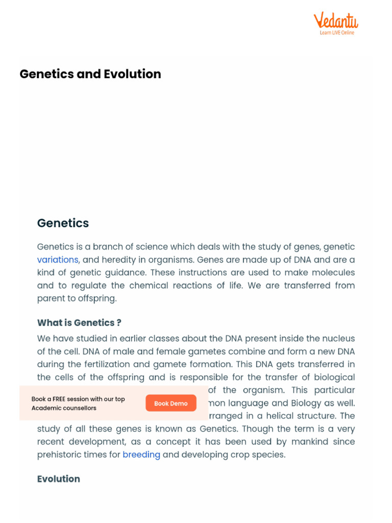 Genetics and Evolution | PDF