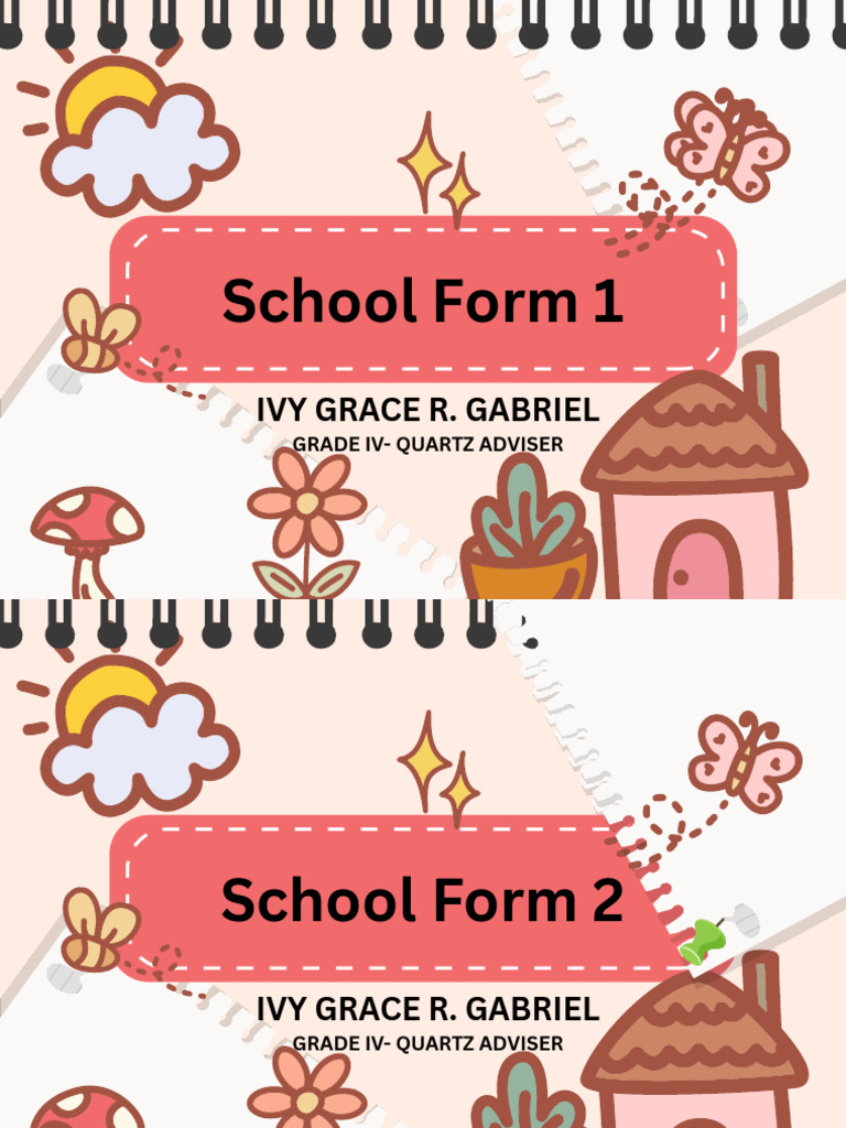 Pink Colorful Cute Illustration My Journal Cover Document A4 | PDF