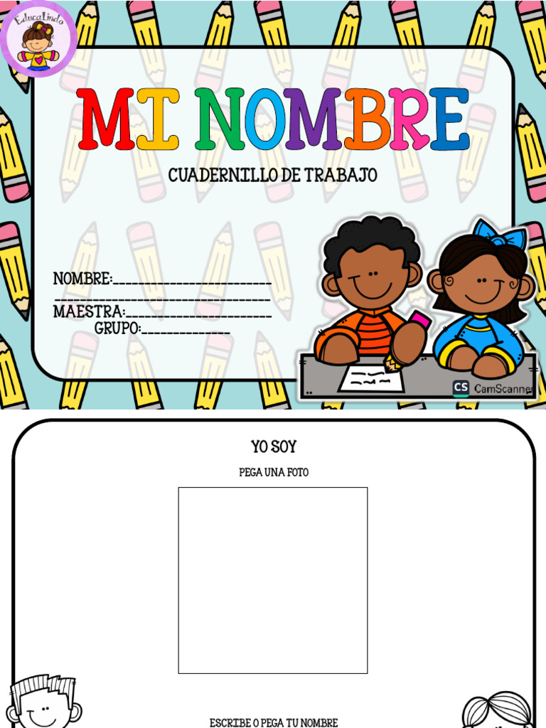 Actividades para Aprender Mi Nombre | PDF | Ortografía | Grafemas