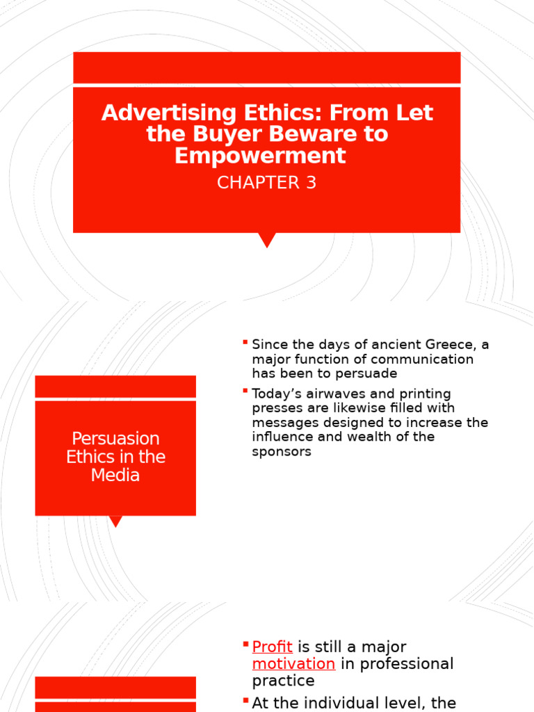 Advertising Ethics June 2 2021 | PDF | Advertising | Persuasion