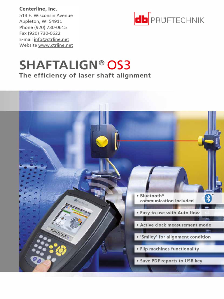 Shaftalign Os3 Brochure | PDF | Bluetooth | Sensor