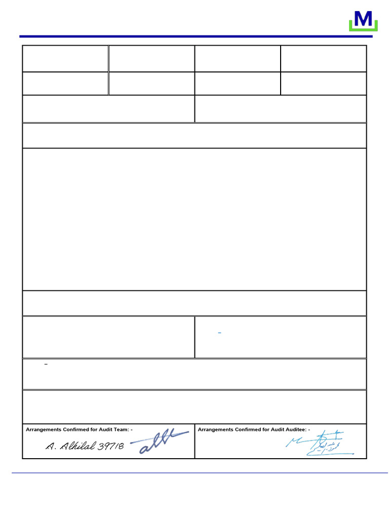 Contractor HSES Audit Notification Form | PDF | Audit | Business