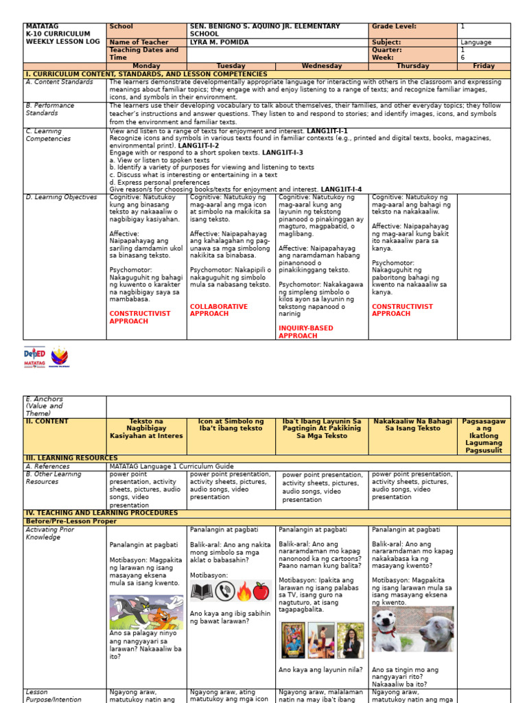 q1 Gradei Language Week6 | PDF