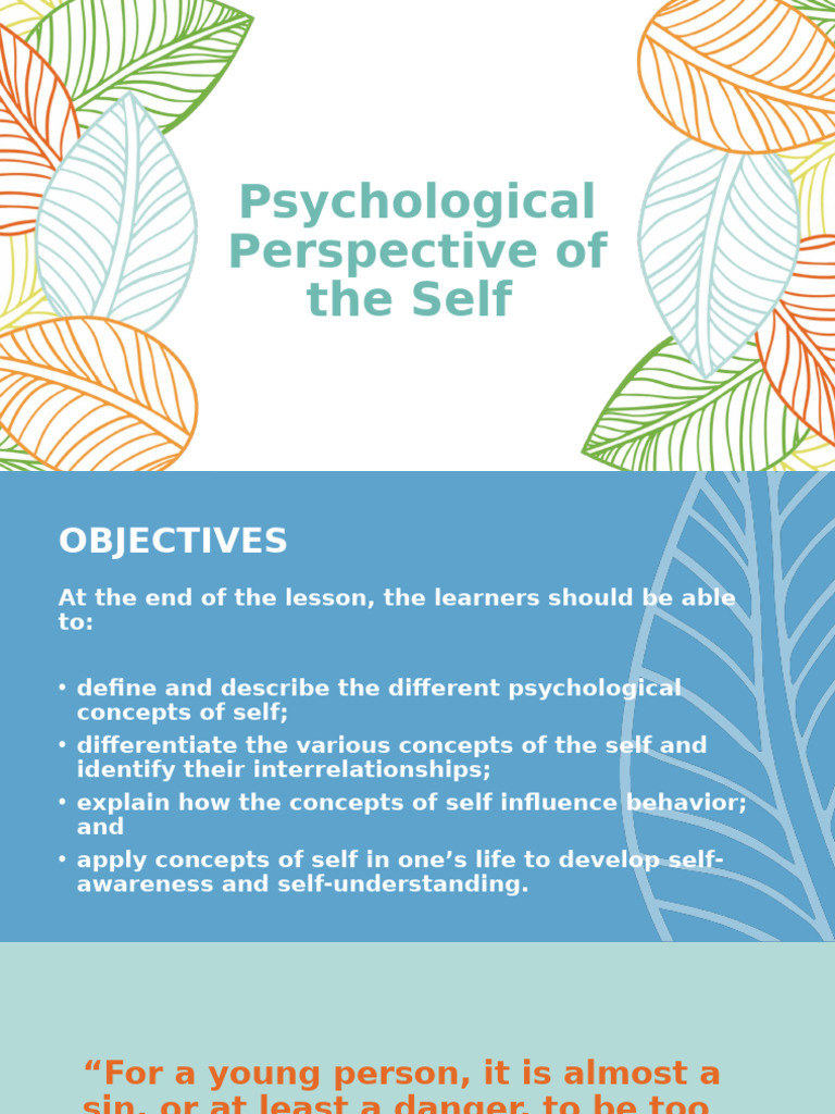 Understanding Psychological Self Concepts | PDF | Shadow (Psychology ...