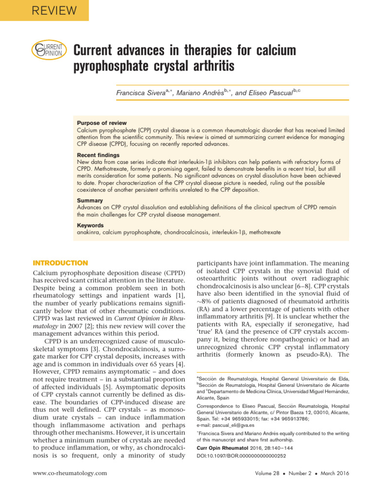 Avances en Terapia para PPCD | PDF | Arthritis | Gout