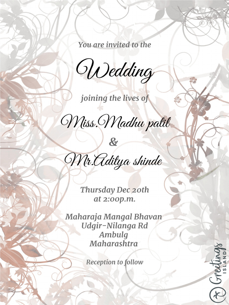 Weeding Invitation | PDF