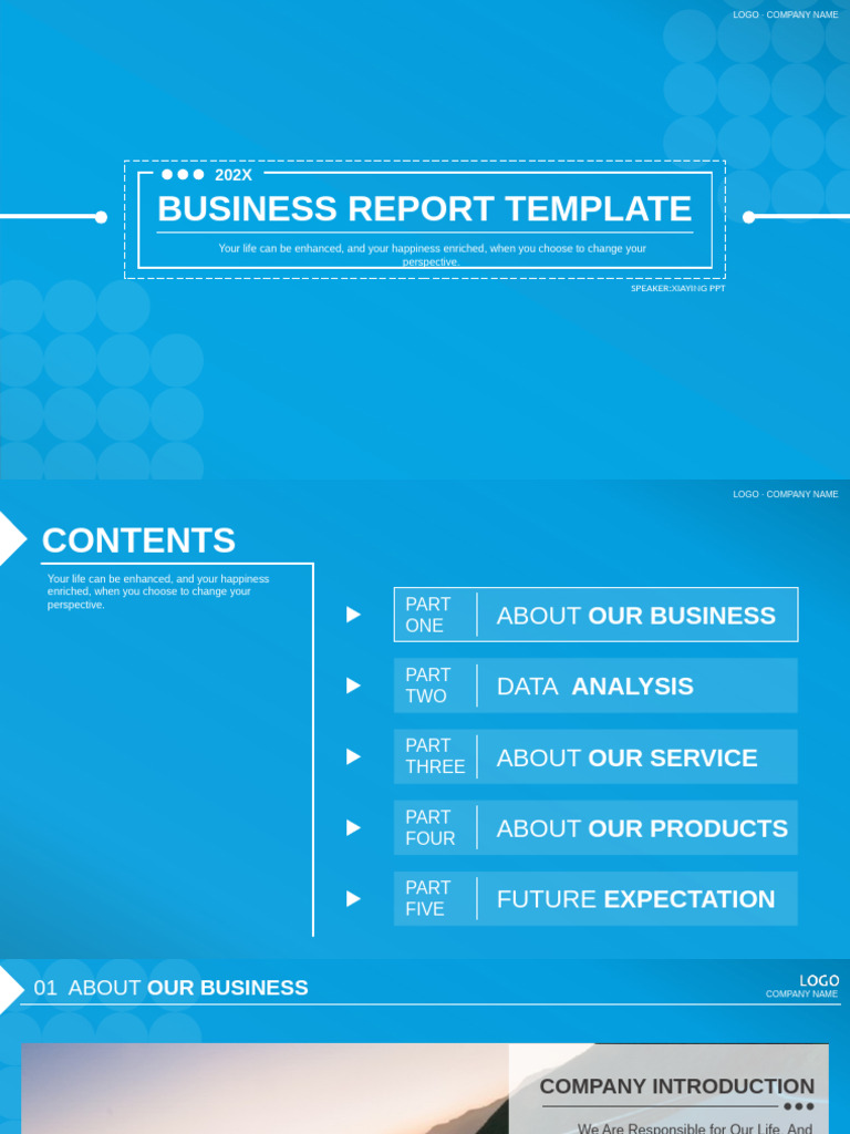 Business Report Template 202X | PDF