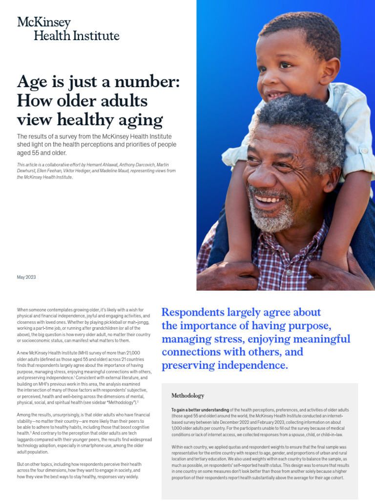 How Older Adults View Healthy Aging | PDF | Ageing | Sampling (Statistics)