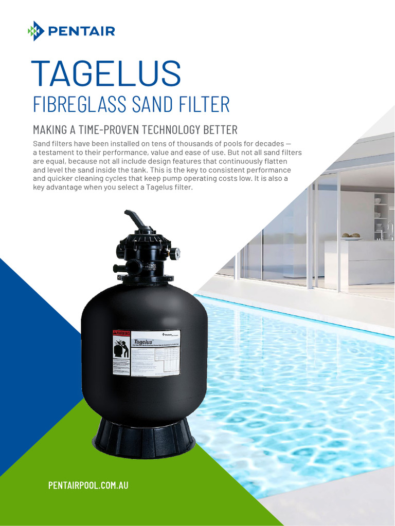 Tagelus TA60D Sand Filter Manual | PDF | Filtration | Equipment
