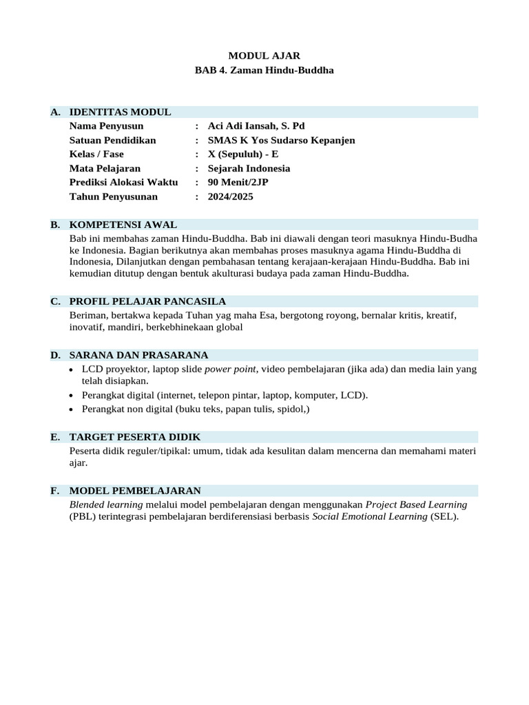 Sejarah 3. Hindu Buddha | PDF