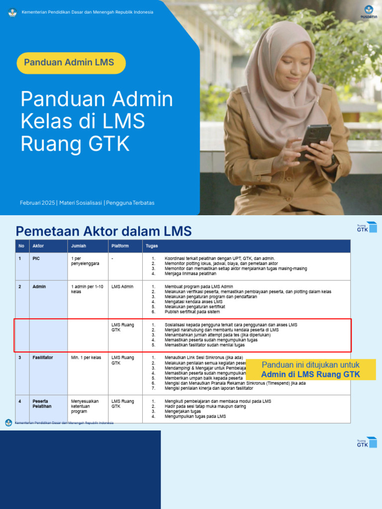 Panduan Admin LMS Koding KA - LMS RGTK 2025 | PDF