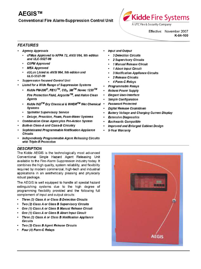 Control Panel Conventional Aegis | PDF