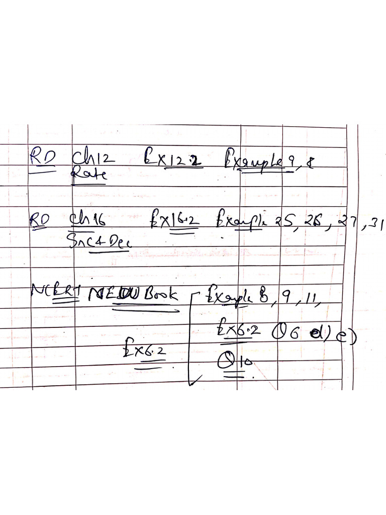 Class12th Today's HW | PDF