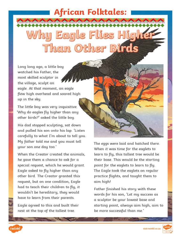 African Folktale: Eagle's Flight Lesson | PDF | Language Mechanics ...