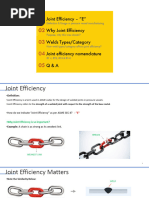 Joint Efficiency | PDF