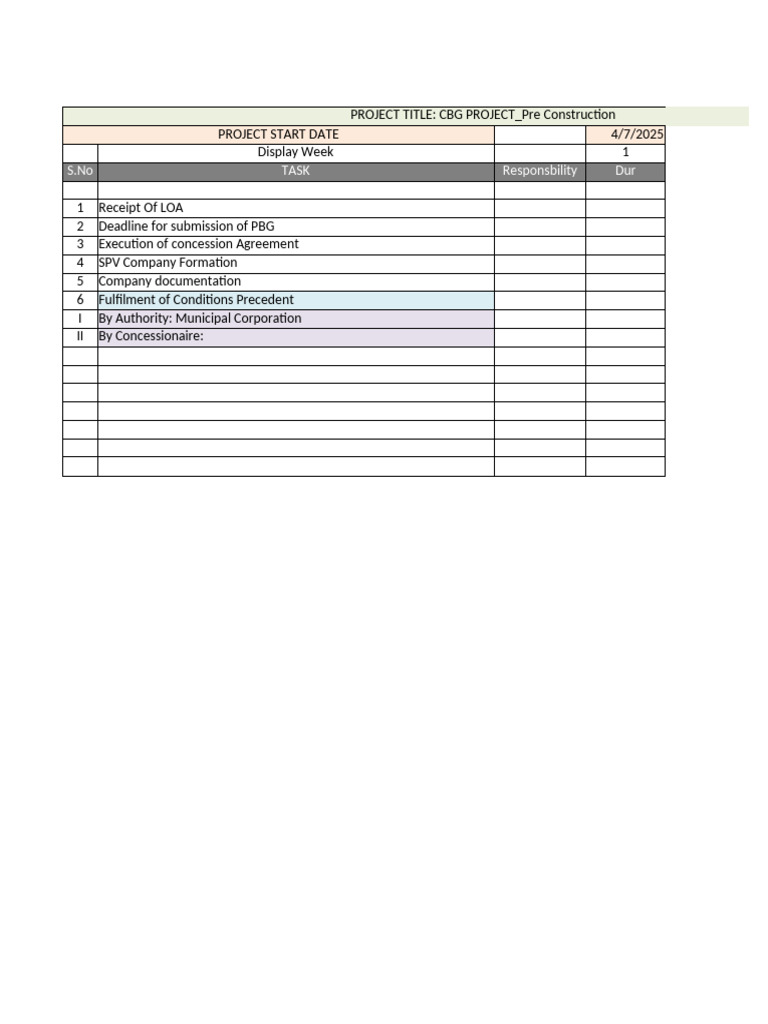 CBG Plant Execution Plan | PDF | Pump