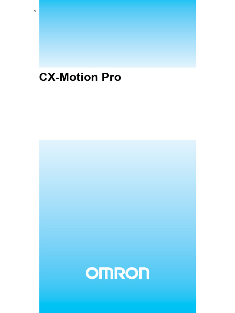 CX-Motion Pro User Manual Guide | PDF | Integrated Development Environment | Microsoft Windows