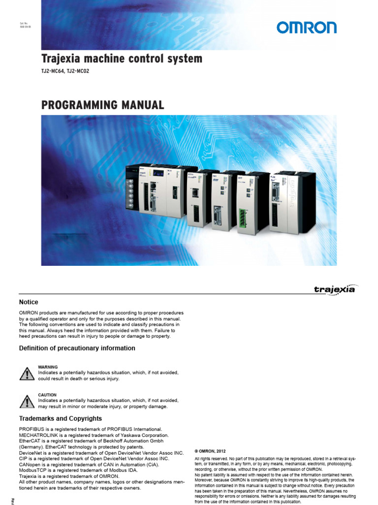 Trajexia Machine Control Programming Guide | PDF | Power Supply ...