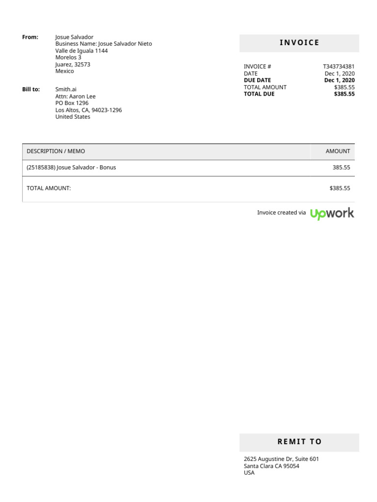 Invoice: From | PDF
