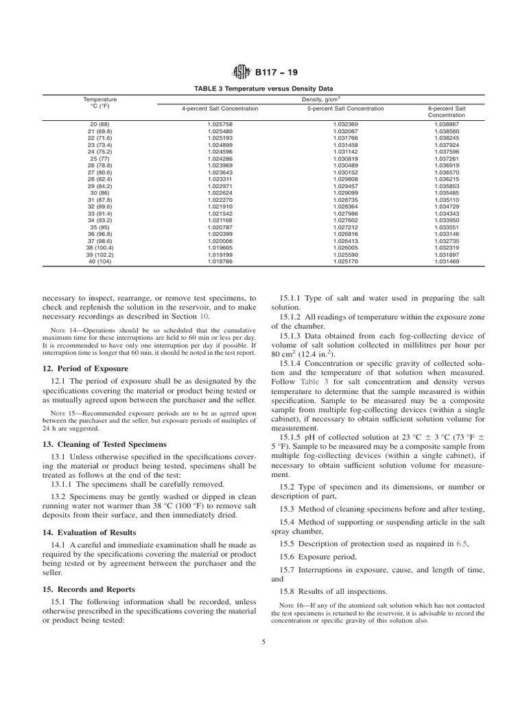 Temperature Vs Density | PDF