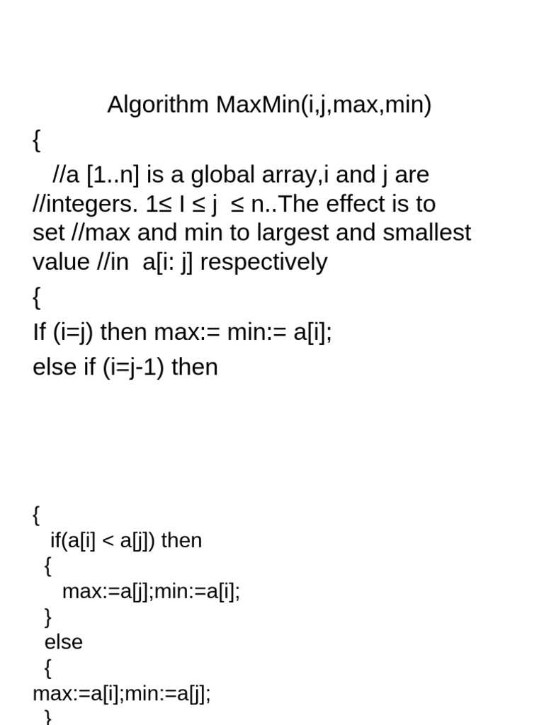 5.maxmin Notes of Alogoritm Analysis and Designing | PDF