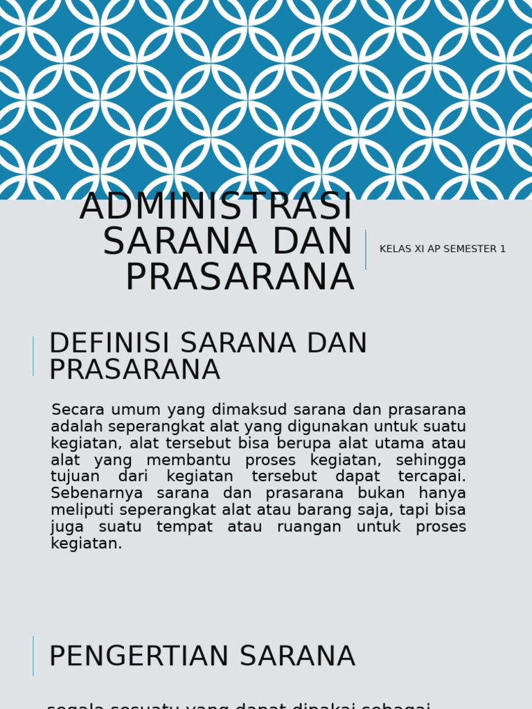 Penyimpanan Sarana dan Prasarana | PDF