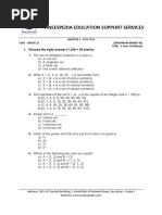 Grade 9 Unit - 1 Work Sheet | PDF | Mathematics
