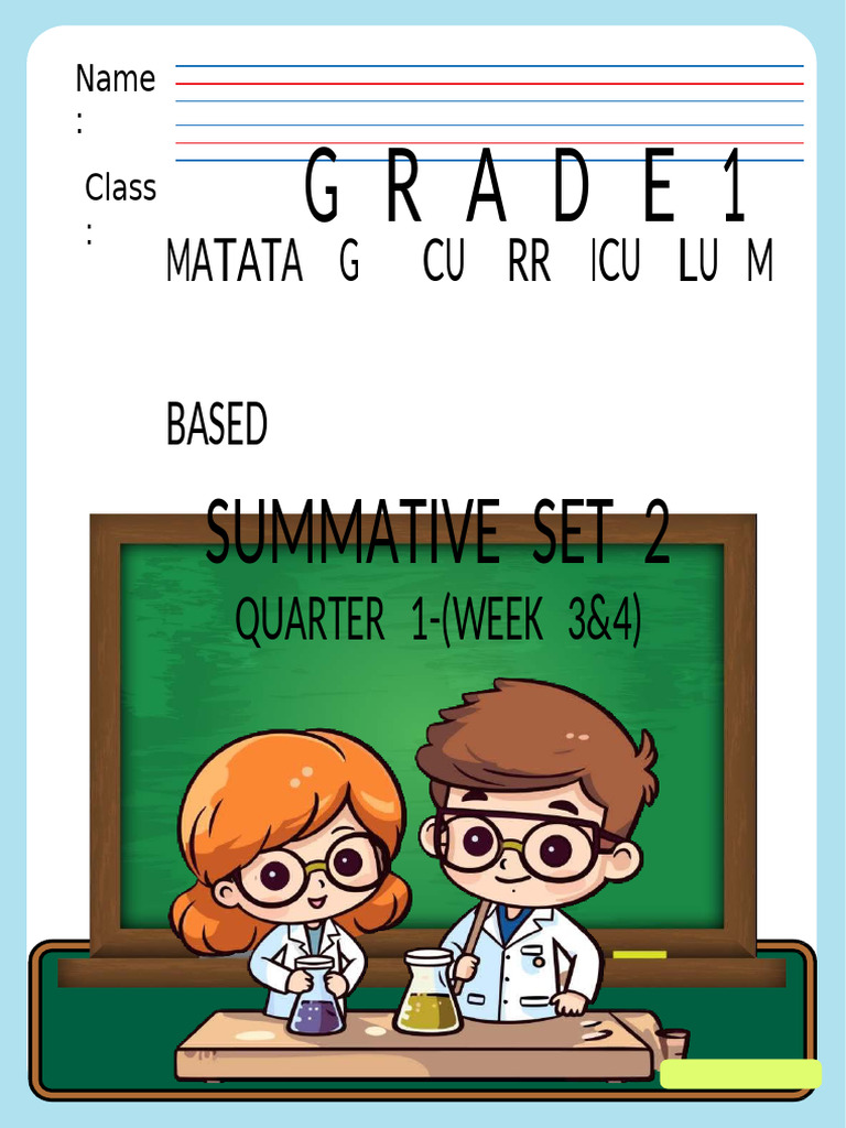 Summative Set 2 Grade 1 | PDF