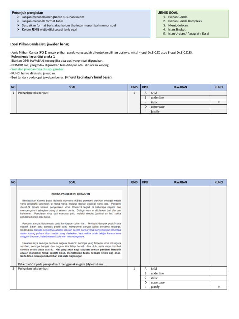 Pas - Simdig - X Semua Jurusan | PDF