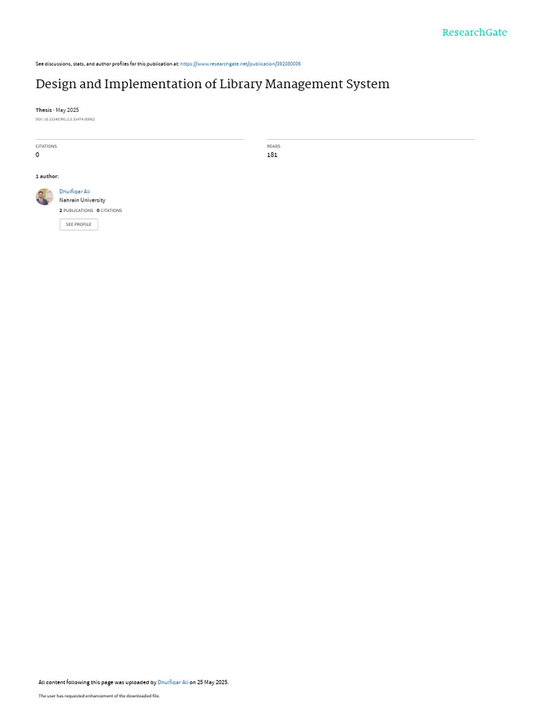 Dhulfiqar - AliGraduation Project LMS | PDF | Databases | Php
