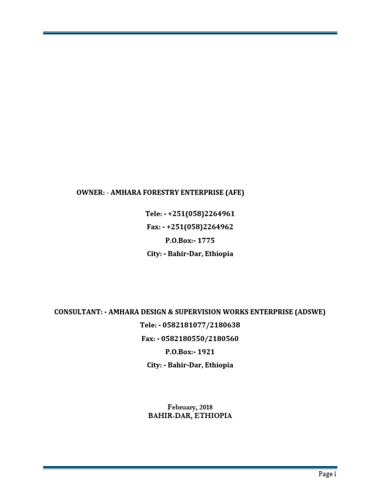 Final EIA Report For Nefas Mewucha Veneer and Plywood Plant | PDF | Human Impact On The ...