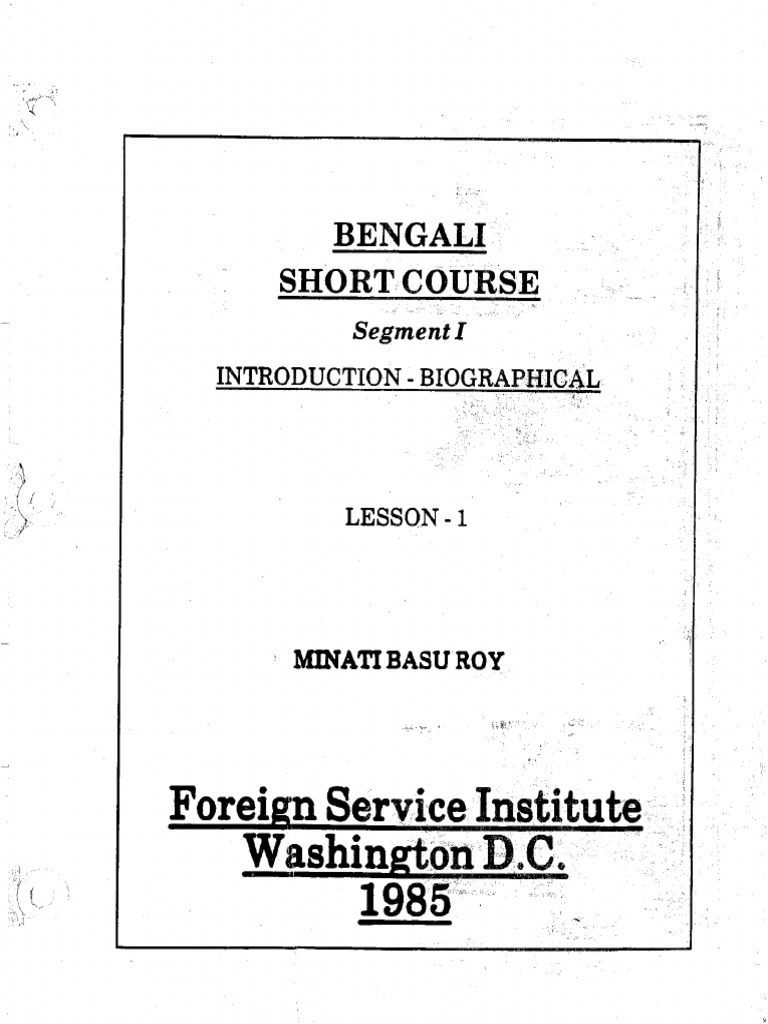 Bengali FSI Short Course | PDF