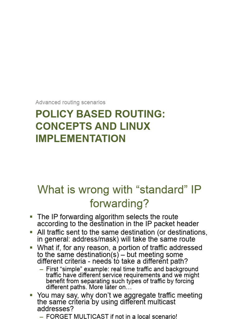8 PBR | PDF | Router (Computing) | Routing