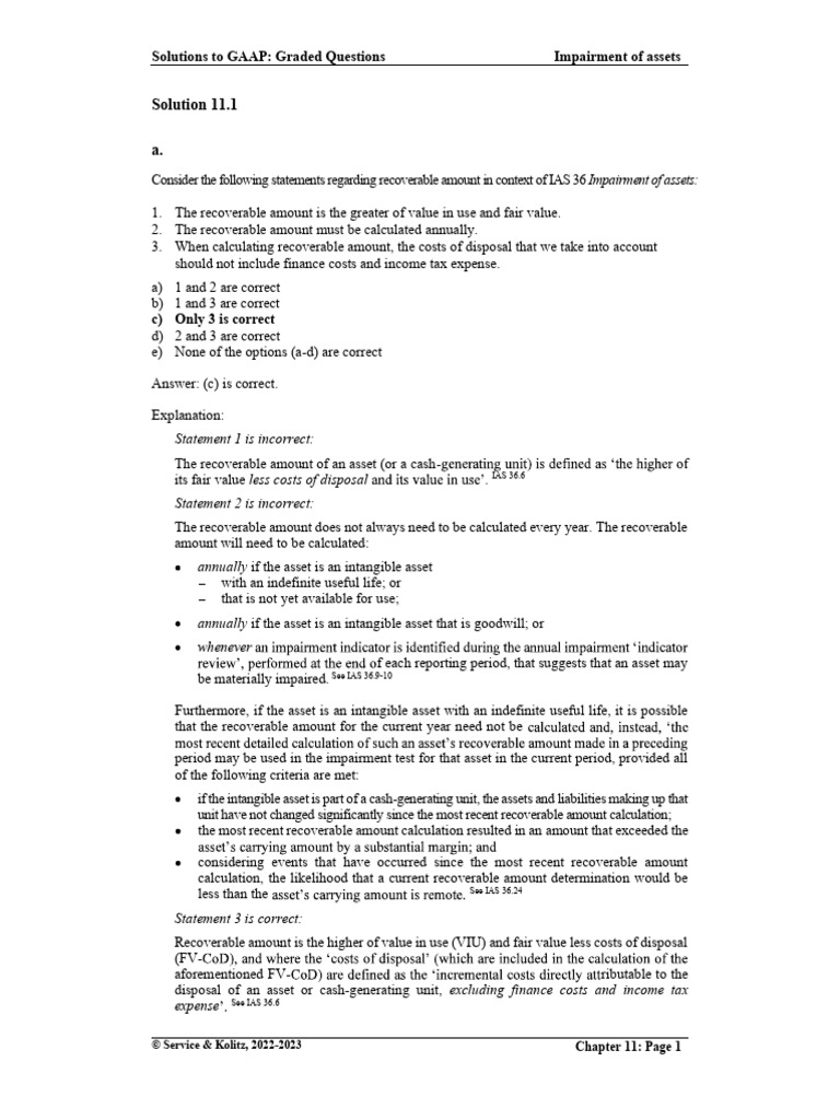 C3553FY Impairment Class Questions (GAAP Graded Questions Extract ...