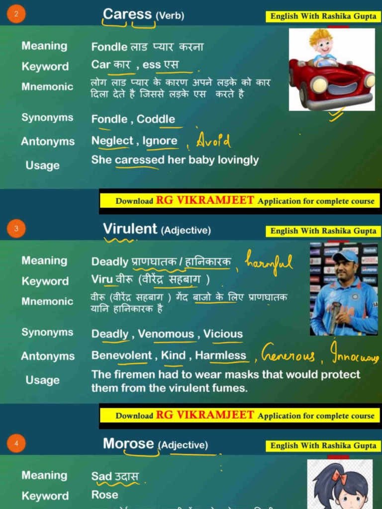 239) Vocabulary Mnemonics 01 | PDF