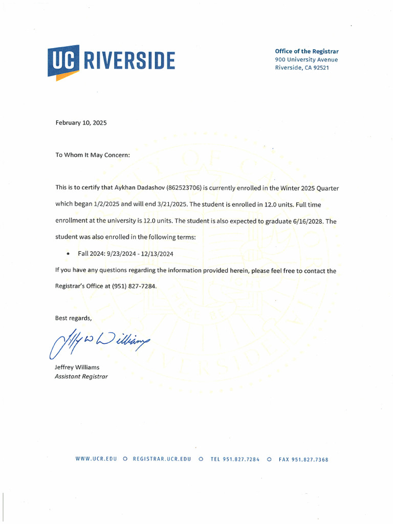 UCR University | PDF
